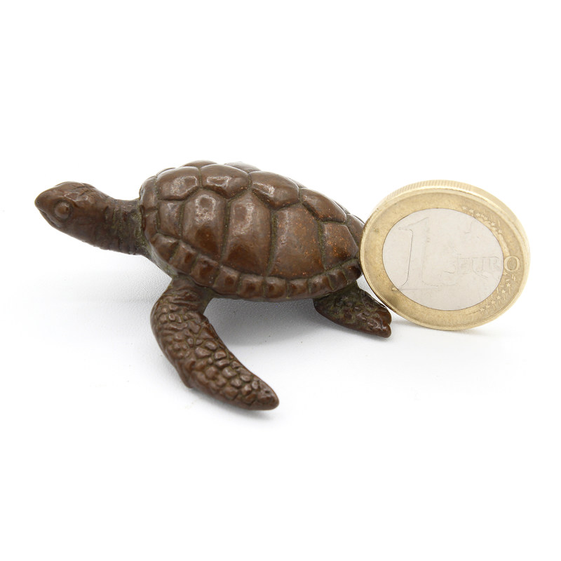 Japanese copper-bronze tenpai 75 turtle
