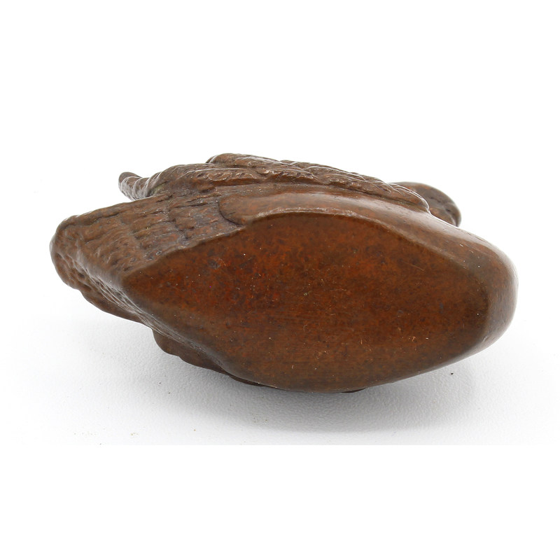 Japanese copper-bronze tenpai 76 swan
