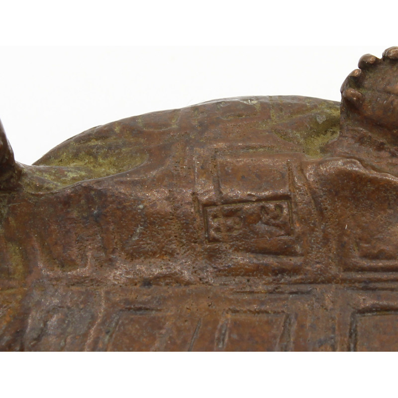 Japanese copper-bronze tenpai 87 turtle