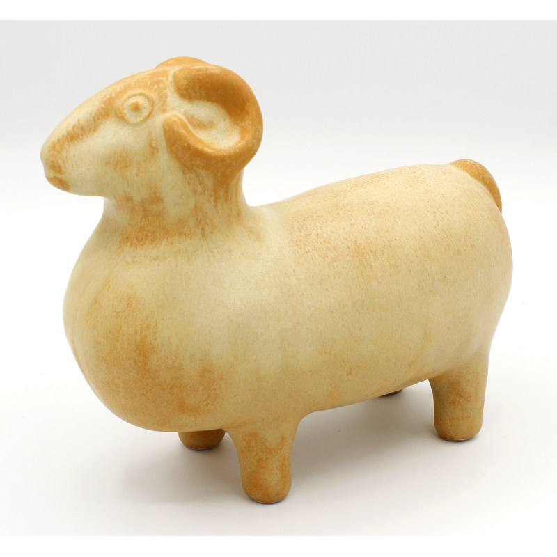 Japanese ceramic Zodiac Ram figure FIG04