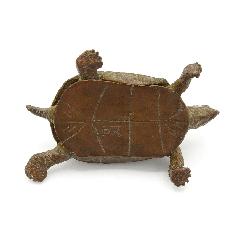 Japanese copper-bronze tenpai 101 turtle