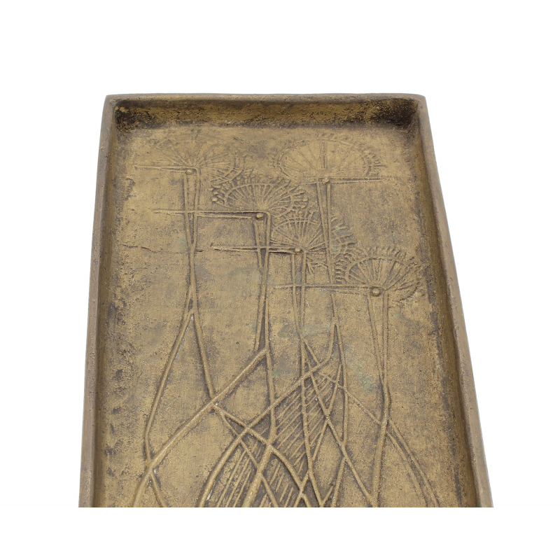 Japanese bronze pen tray BAN11