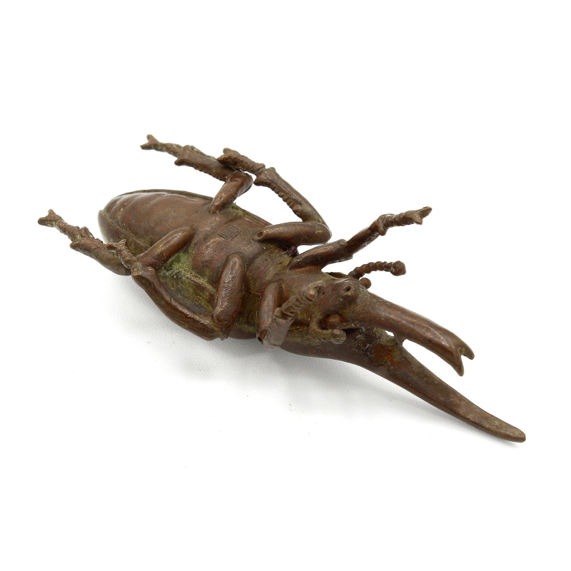 Japanese copper-bronze tenpai 137 rhino-beetle