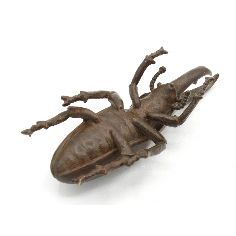 Japanese copper-bronze tenpai 141 rhino-beetle